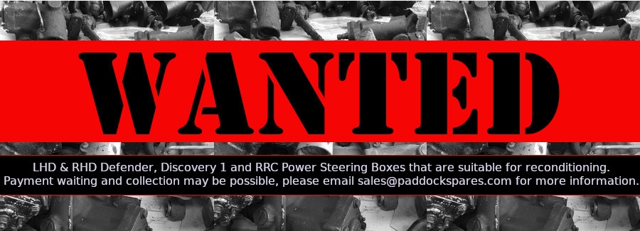 Land Rover & Range Rover Spares - Paddock Motors - Paddock Spares
